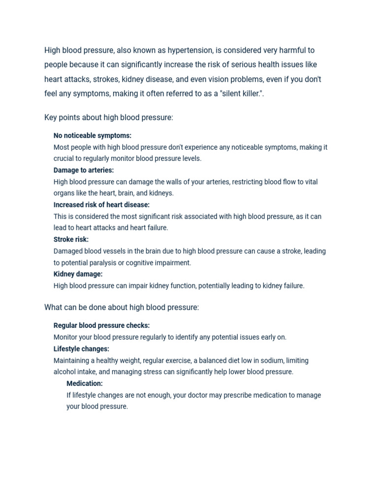 high blood pressure | PDF