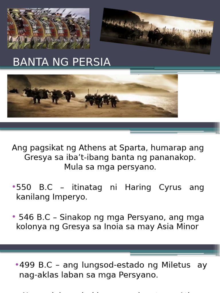 Aralin 7 Digmaang Persia | PDF