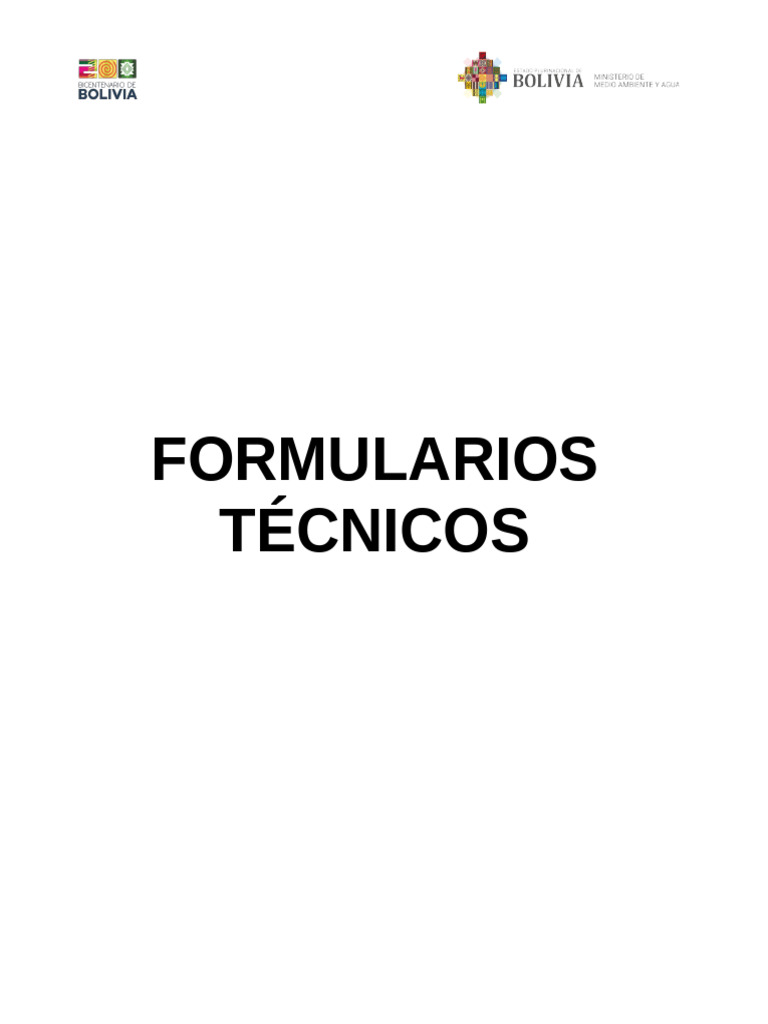 FORMULARIOS ITCP - MMAyA - VAPSB | PDF | Agua | Alcantarillado