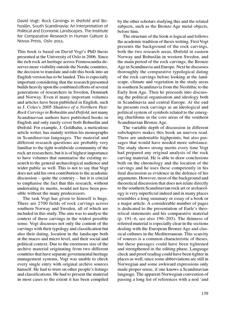 Rajala 2013 Review David Vogt Rock Carvi | PDF | Scandinavia | Norway