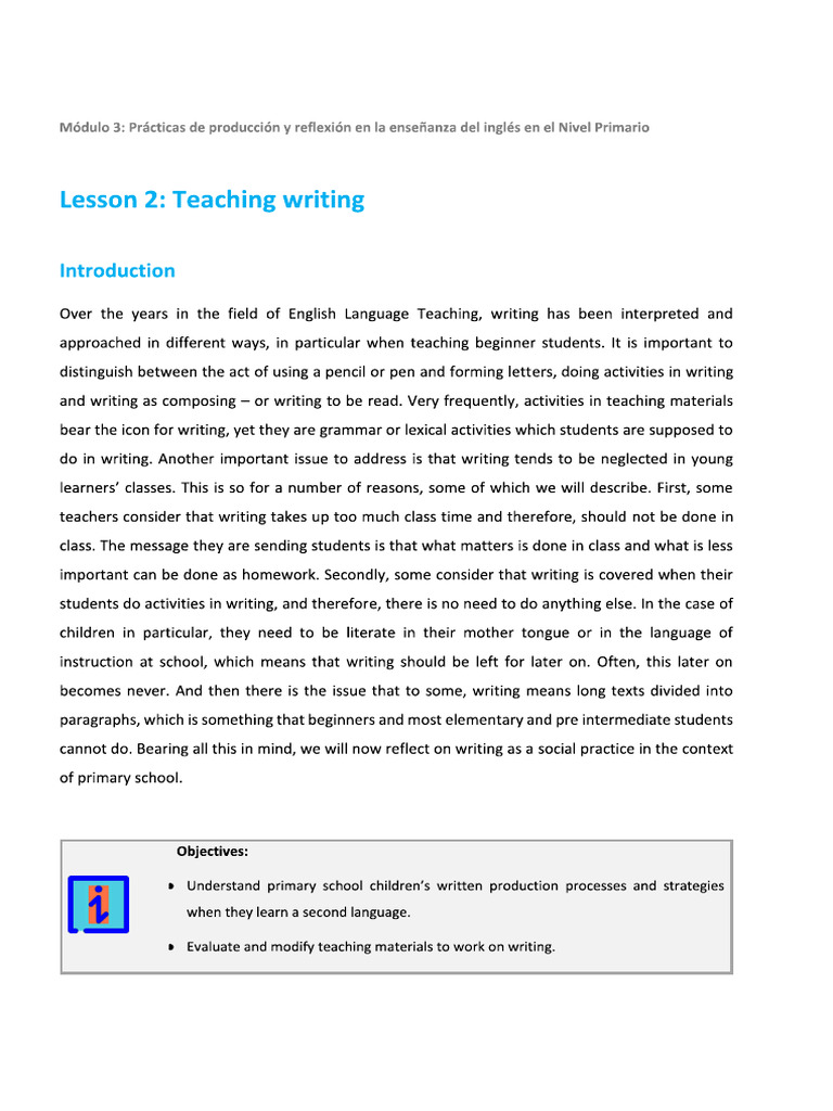 Teaching WRITING | PDF