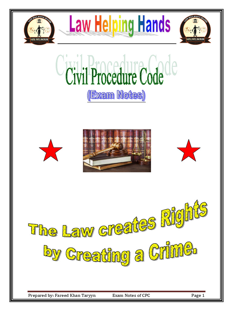 Code of Civil Procedure-II | PDF | Lawsuit | Summons