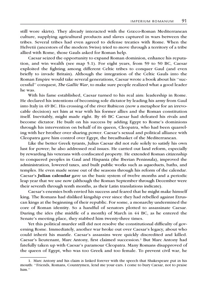 PavlacBrianAlex 2015 Chapter5 AConciseSurveyOfWeste | PDF | Augustus ...