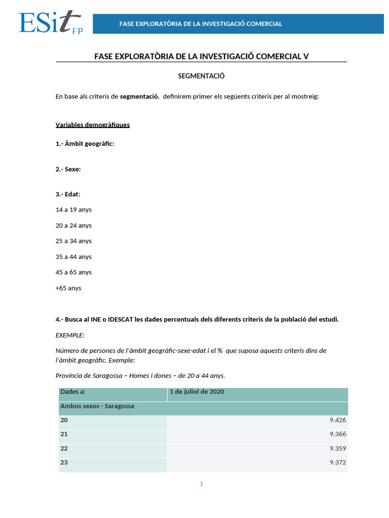 5 Fase Exploratòria de La Investigació Comercial V | PDF