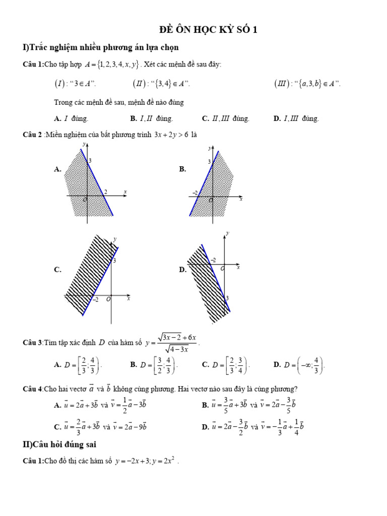 On Tap KT HK 1 | PDF