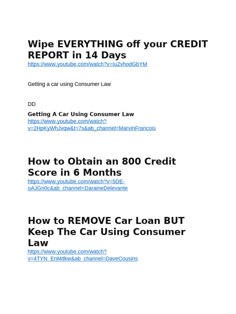 Free Car Acquisition via Consumer Law | PDF | Motor Vehicle | Land Vehicles