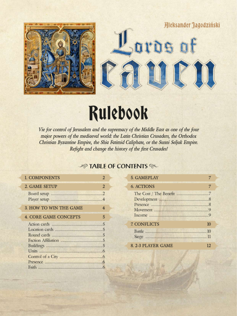 Lords of Heaven - Rulebook | PDF | Crusades | Siege