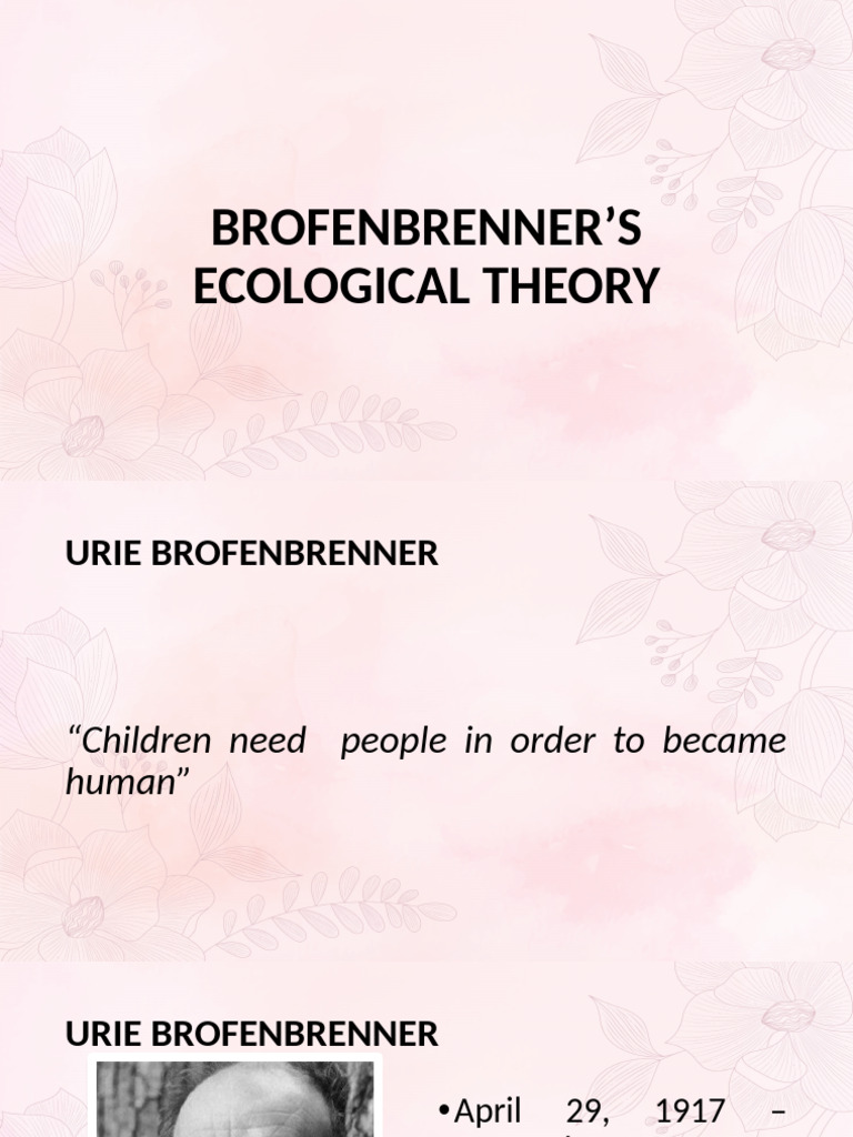 Urie Brofenbrenner | PDF