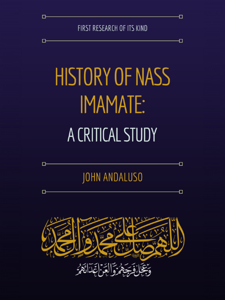History of Nass Imamate Finally Finalised-1-1 | PDF | Shia Islam | Hadith