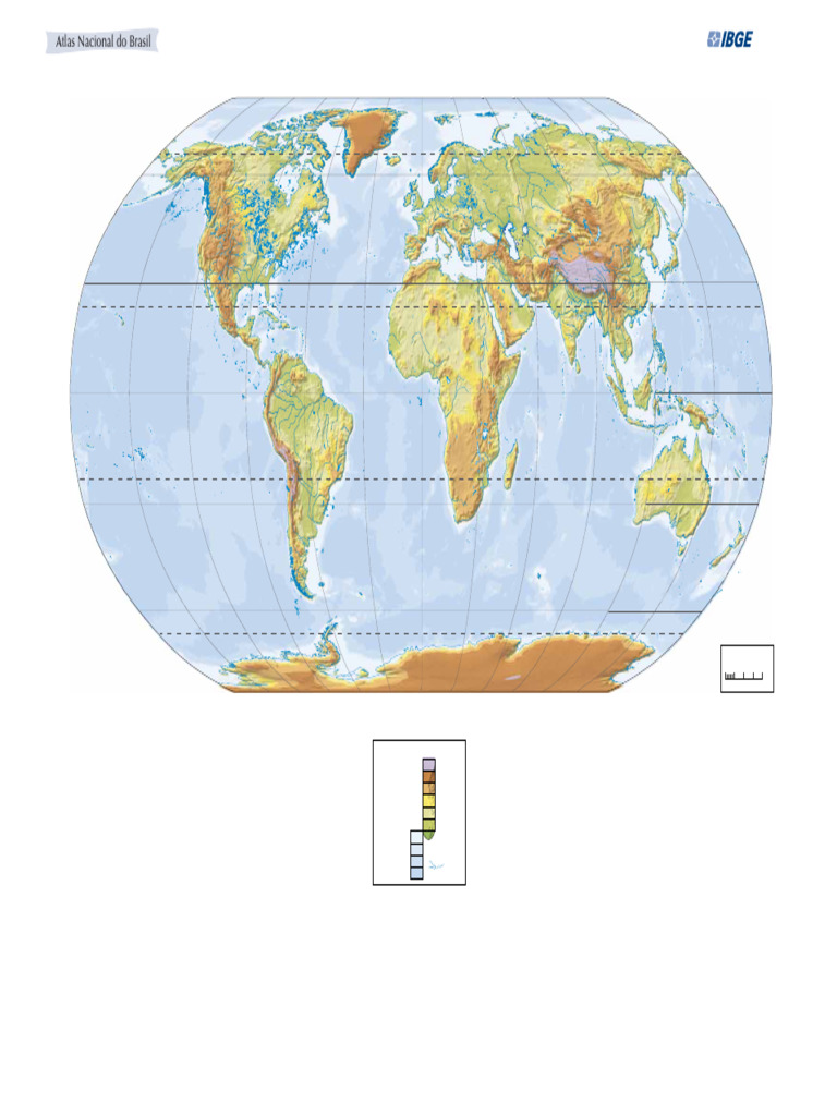 Mapa Físico do Brasil em Atlas | PDF | Geografia Física | Geociências