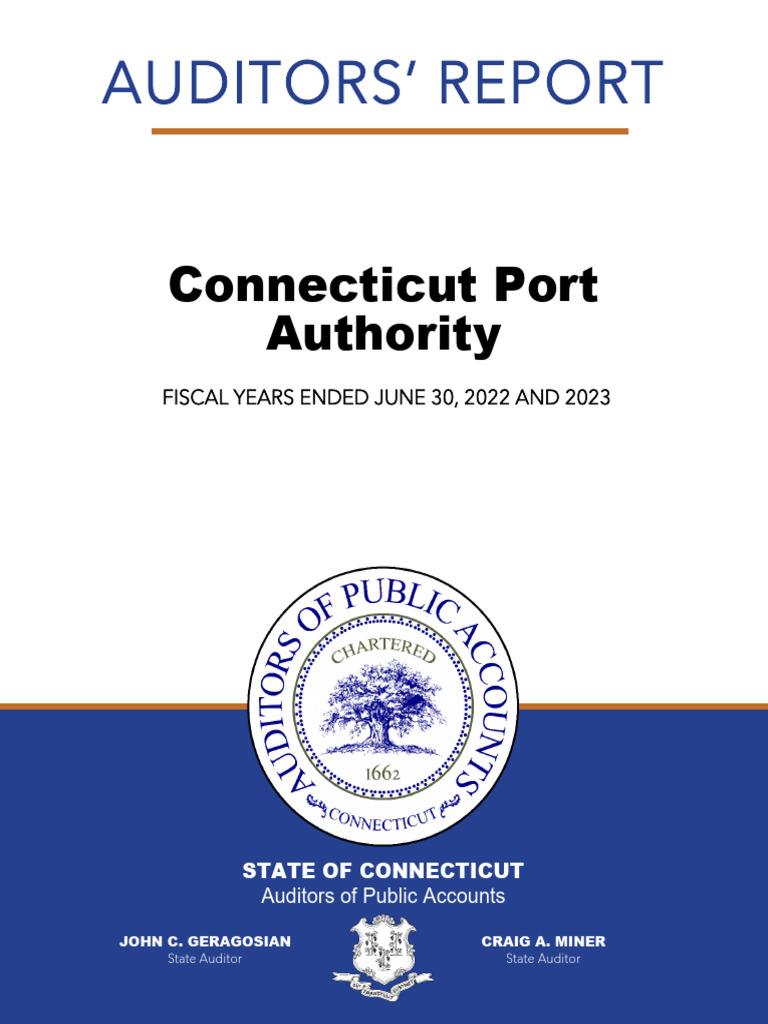 Connecticut Port Authority Audits | PDF | Internal Control | Audit