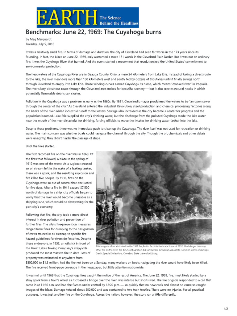 Ohio River Burning | PDF