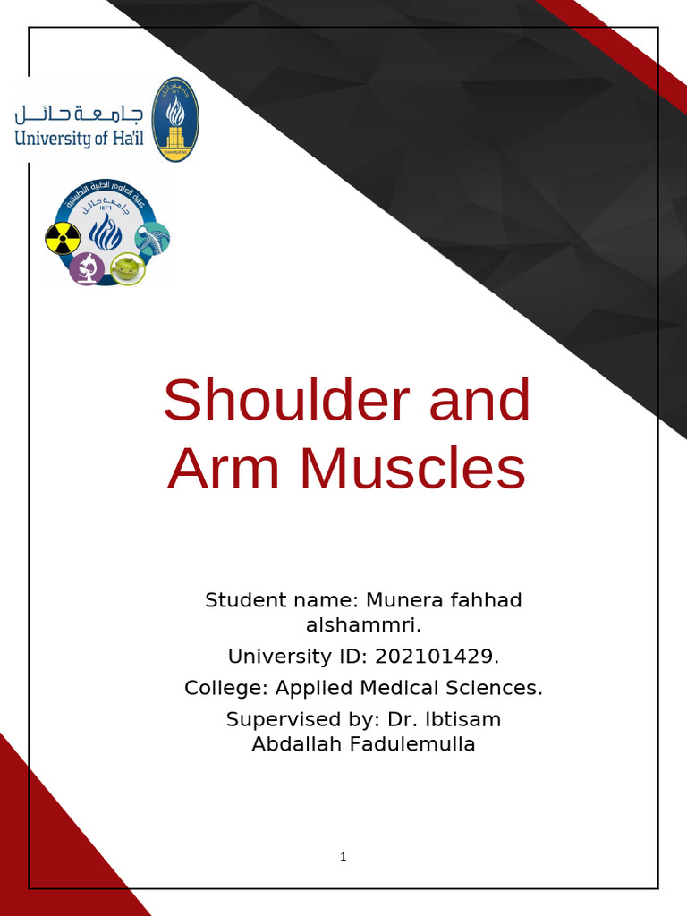 Shoulder and Arm Muscles | PDF | Elbow | Arm