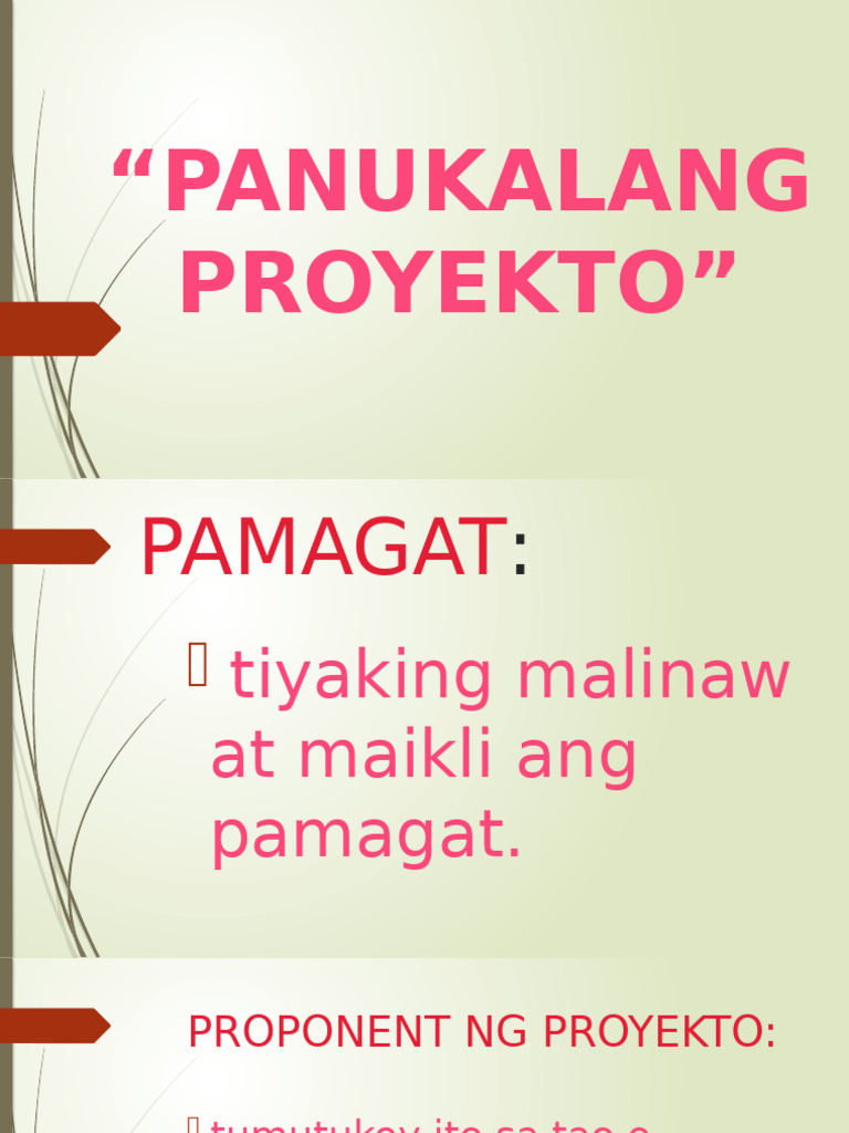Panukalang Proyekto | PDF