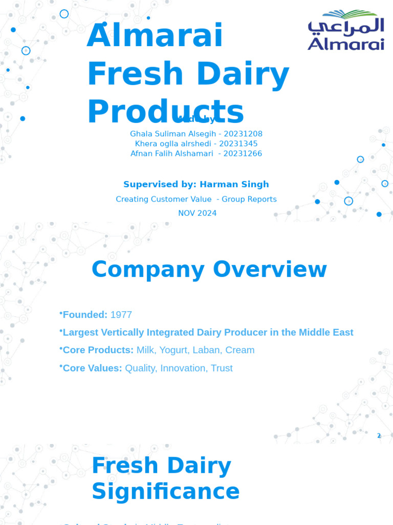 Almarai Fresh Dairy Products | PDF | Brand | Logistics