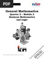 Quarter 2 - Module 9 GENERAL MATHEMATICS | PDF