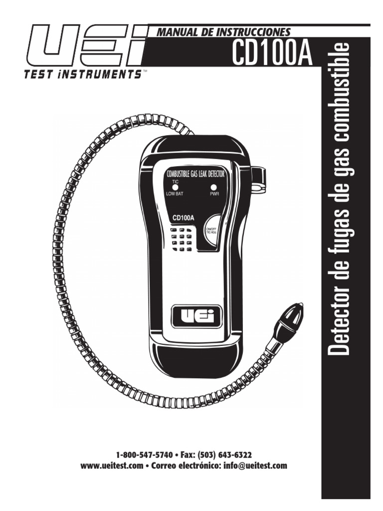 ES CD100A Manual | PDF | Combustibles | Diodo emisor de luz