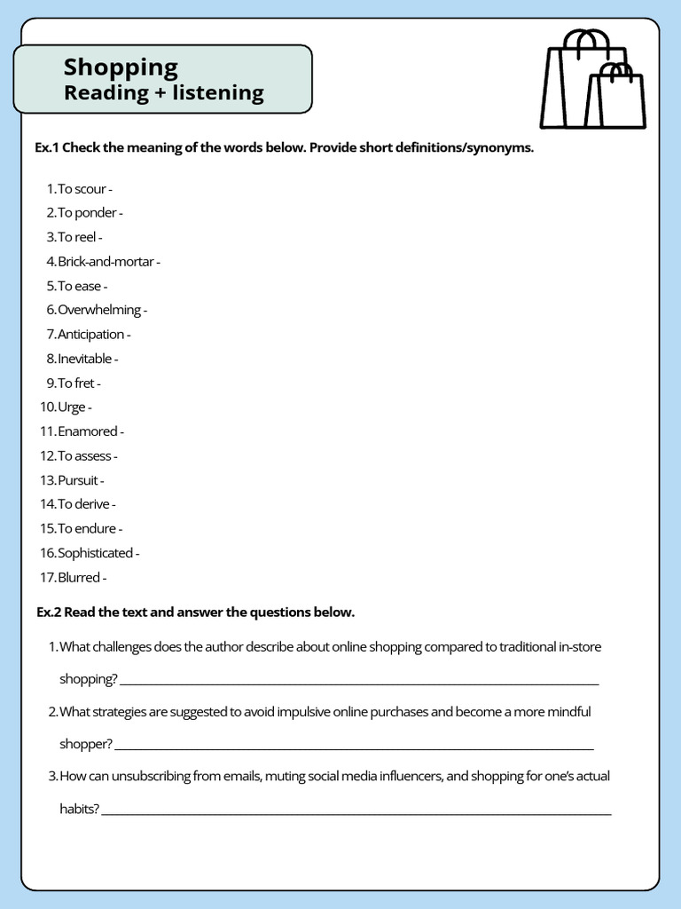 shopping b2 | PDF | Online Shopping | Psychology