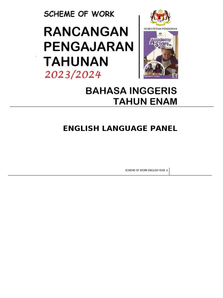 Sow English Year 6 2023-2024 by SKMK | PDF | English Language | Paragraph