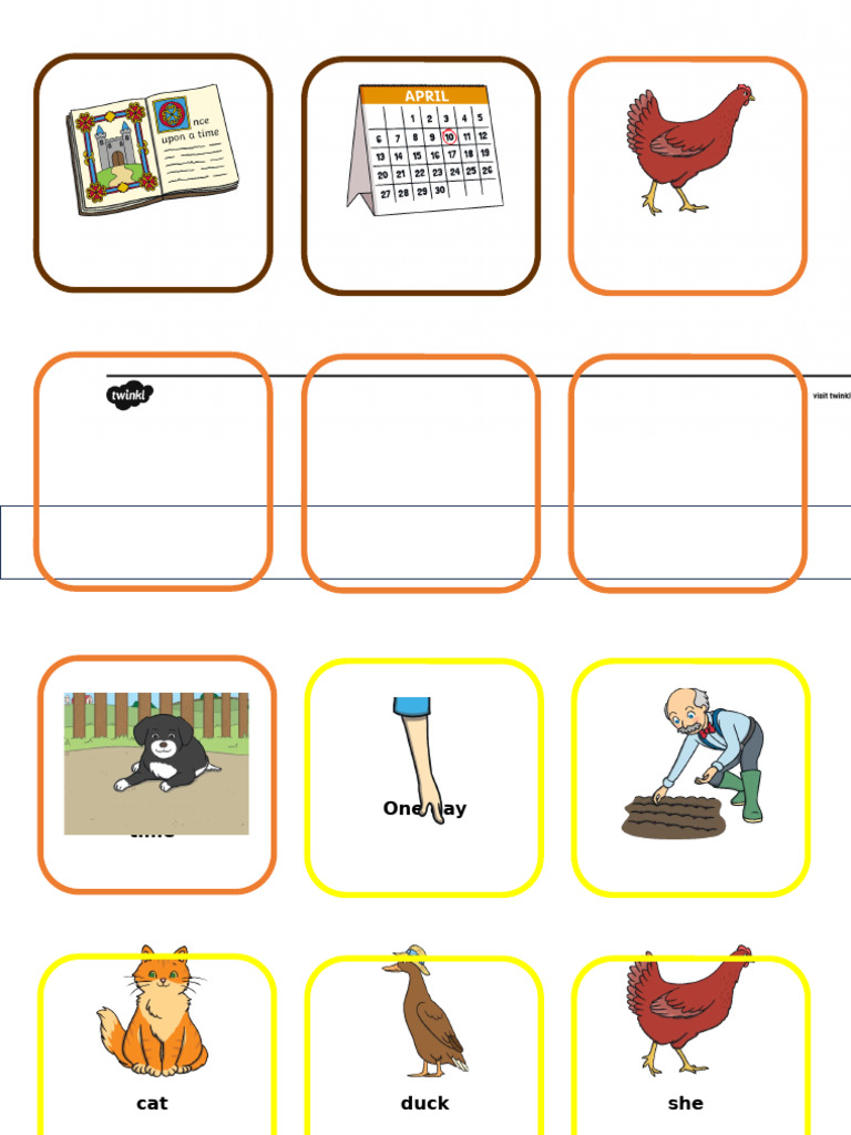 The Little Red Hen Colourful Semantics 1 - Ver - 1 | PDF