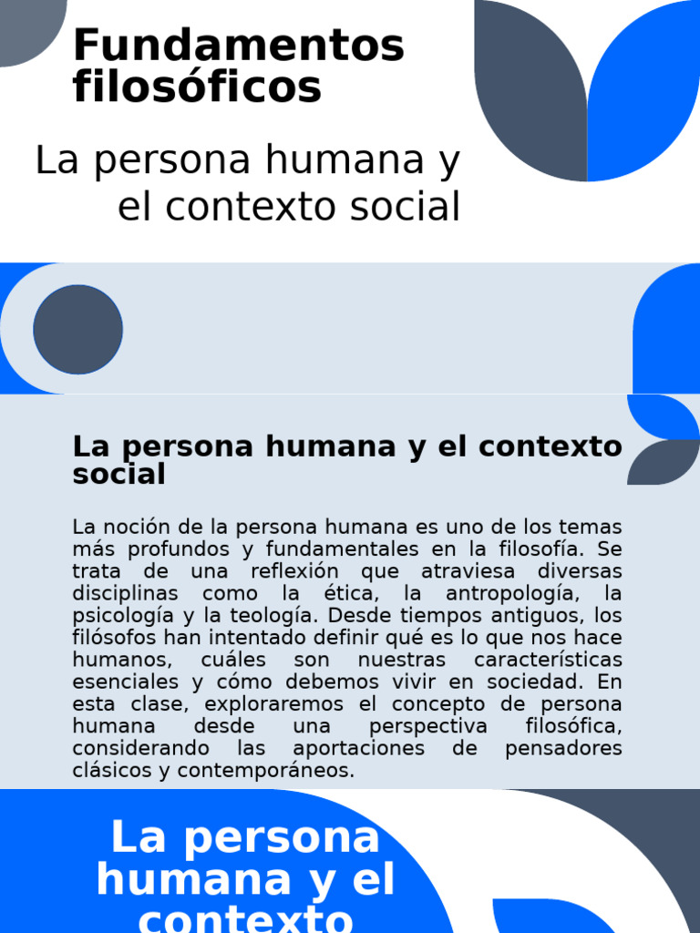Clase 13= La Persona Humana y El Contexto Social | PDF | Dignidad | Razón