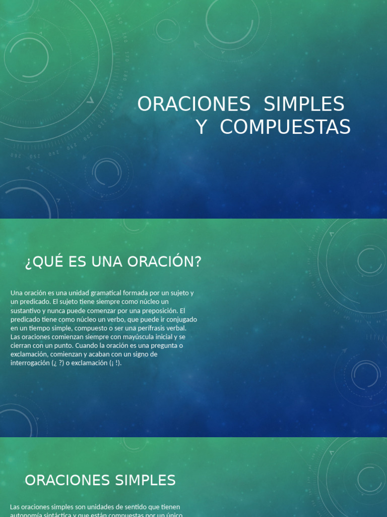 Oraciones Simples y Compuestas | PDF