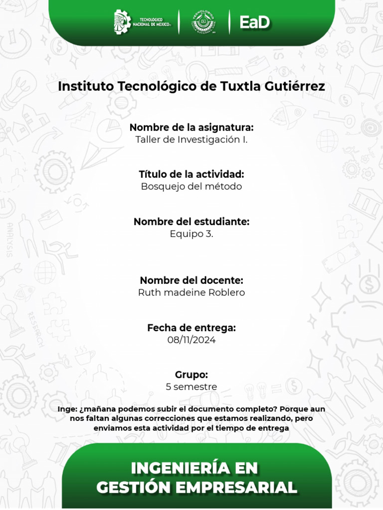 Bosquejo Del Metodo | PDF