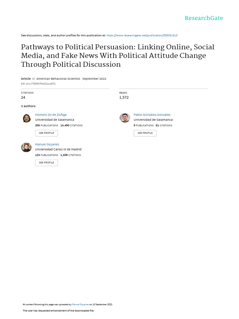 Political Persuasion via Social Media | PDF | Structural Equation Modeling