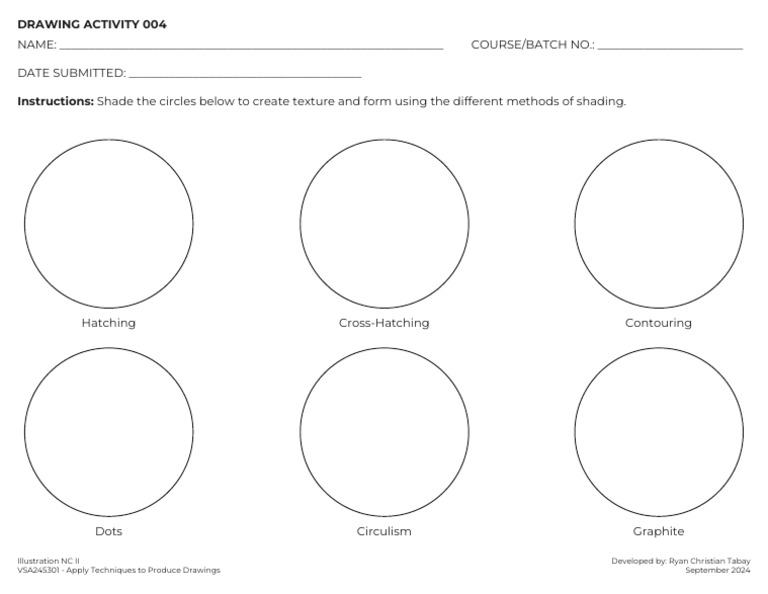 Drawing Activity 4 - Shading | PDF