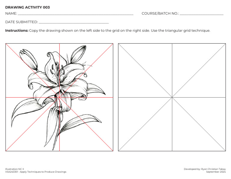 Drawing Activity 3 - Triangle Technique | PDF