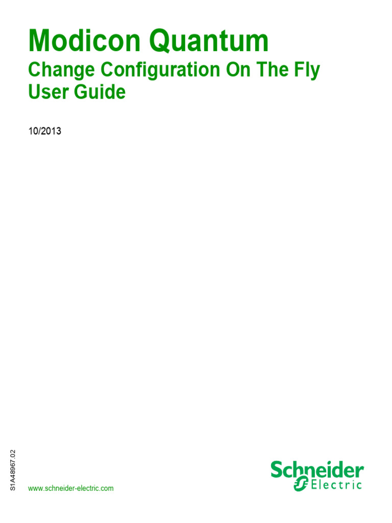 Modicon Quantum - Change Configuration On The Fly | PDF | Safety ...