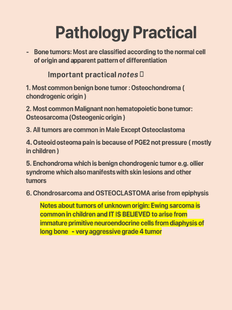 Pathology Practical 1 | PDF