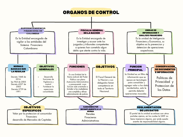 Mapa Conceptual Organos de Control | PDF | Fiscal | Judicaturas