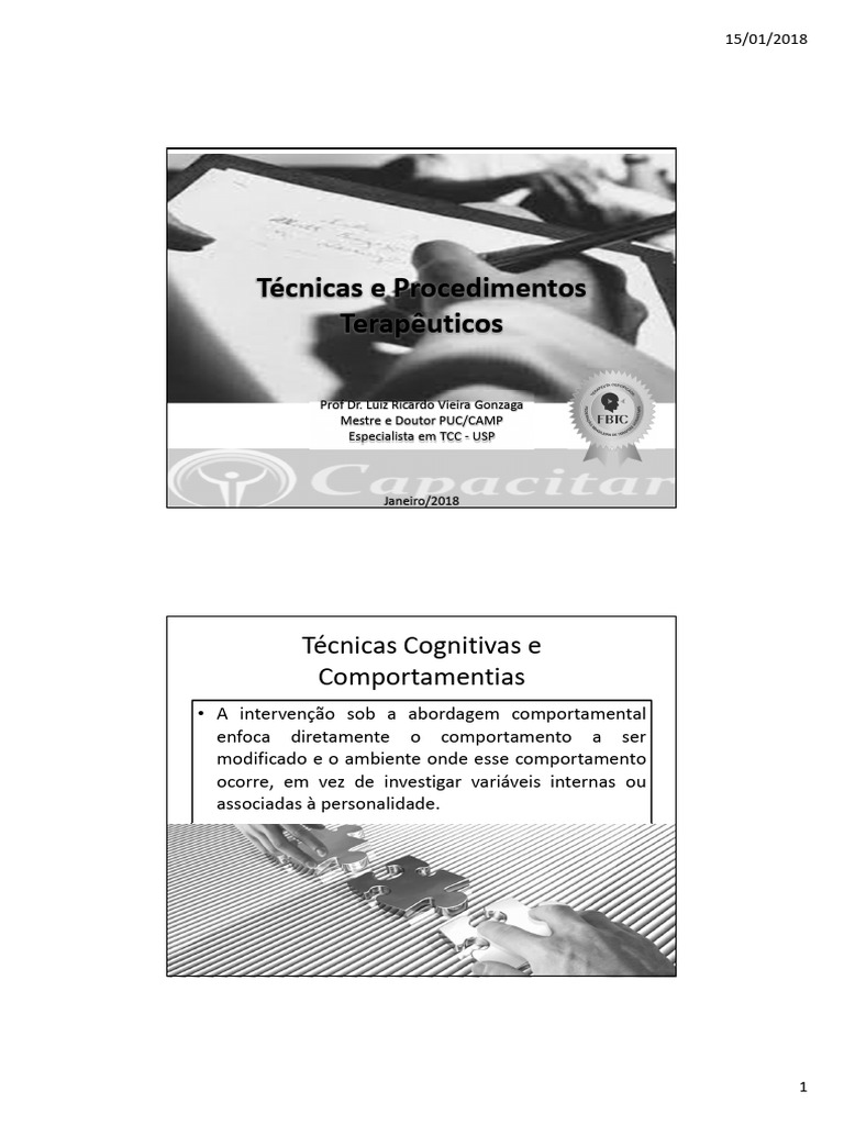 APOSTILA - ANA - Aula Técnicas e Procedimentos Terapêuticos PDF Turma TCC6 | PDF | Pensamento ...