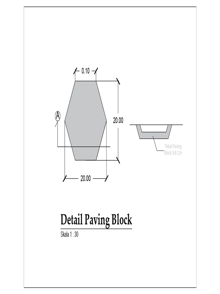 Detail Paving Block 6 cm Specifications | PDF