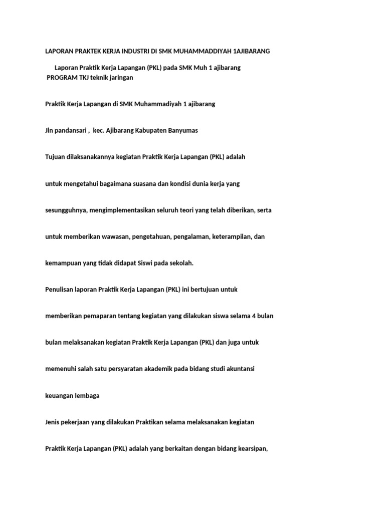 Laporan Praktek-Wps Office | PDF