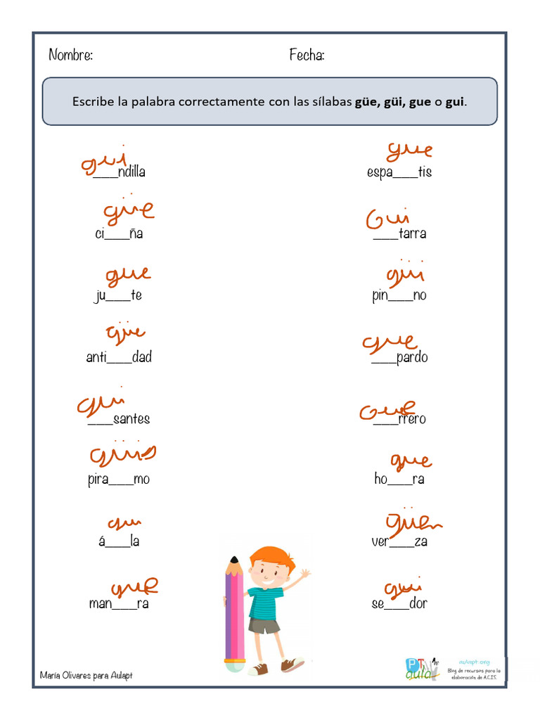 Ortografia Gue Gui Gue Gui | PDF