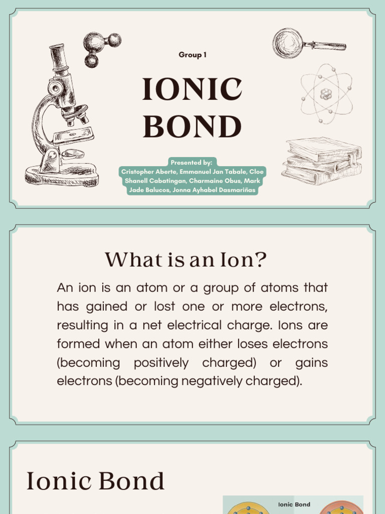 Gen Chem Q2 1st Ionic Bond | PDF | Ionic Bonding | Ion