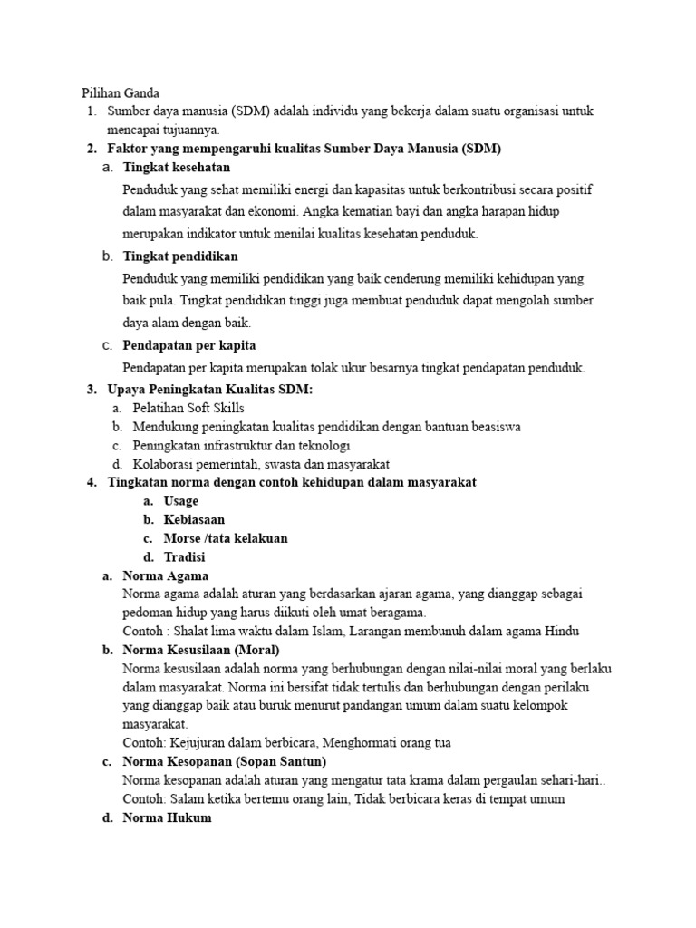 Kisi-kisi Ips Faiz (1) | PDF