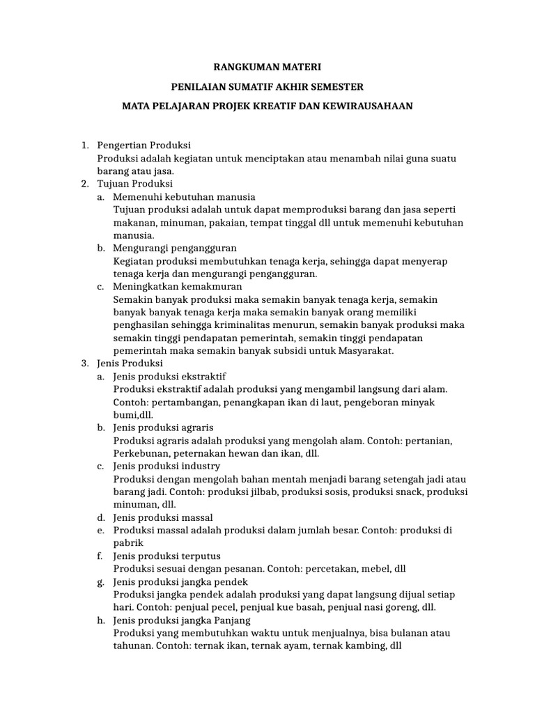 Rangkuman Materi Psas 2024 Kelas Xi | PDF