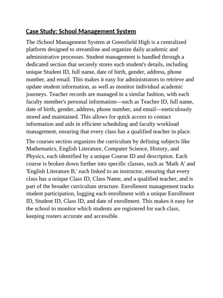 iSchool Case study v2 | PDF | Information Retrieval | Curriculum