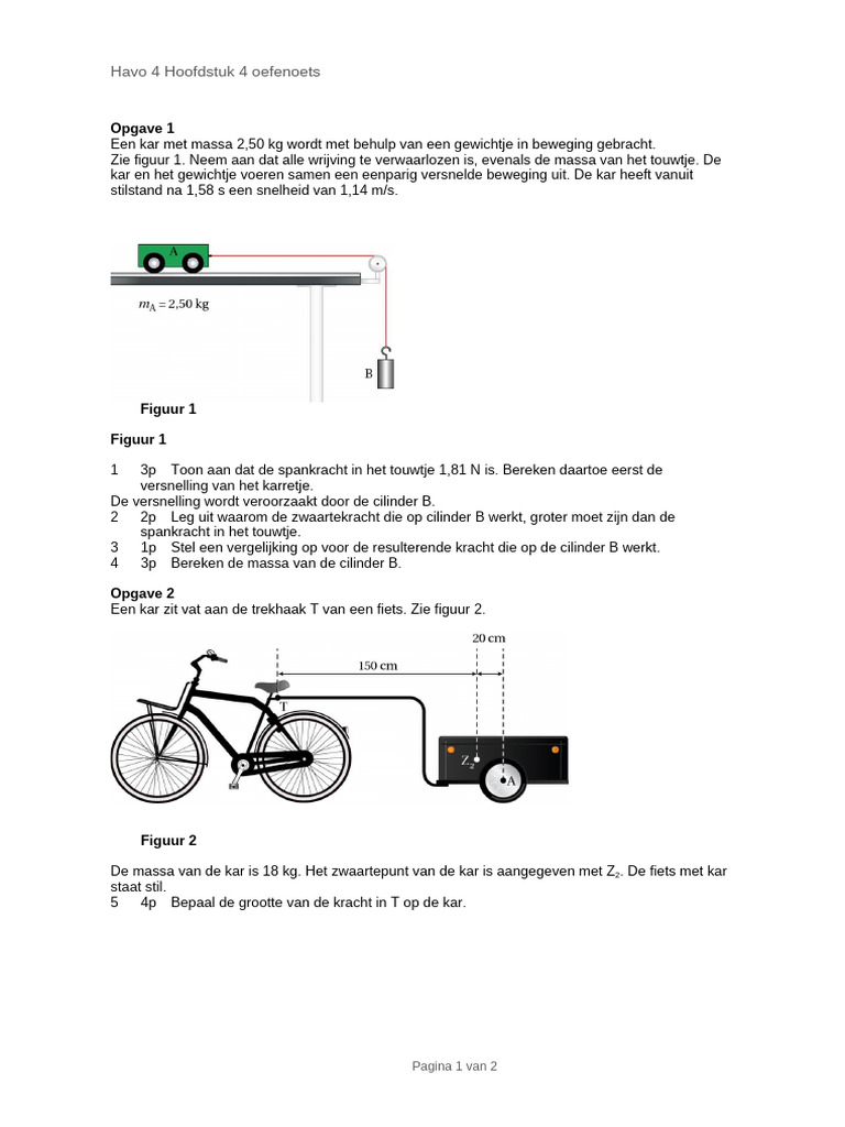 Nat Havo4 H4 Oefentoets | PDF