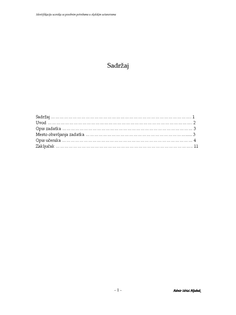 Opservacija Ucenika - Komplet | PDF