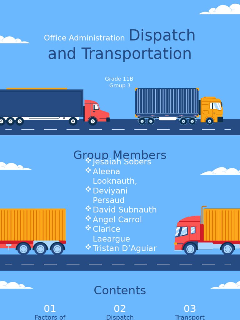 OA Presentation Group 3 11B 2024 | PDF | Transport | Economies