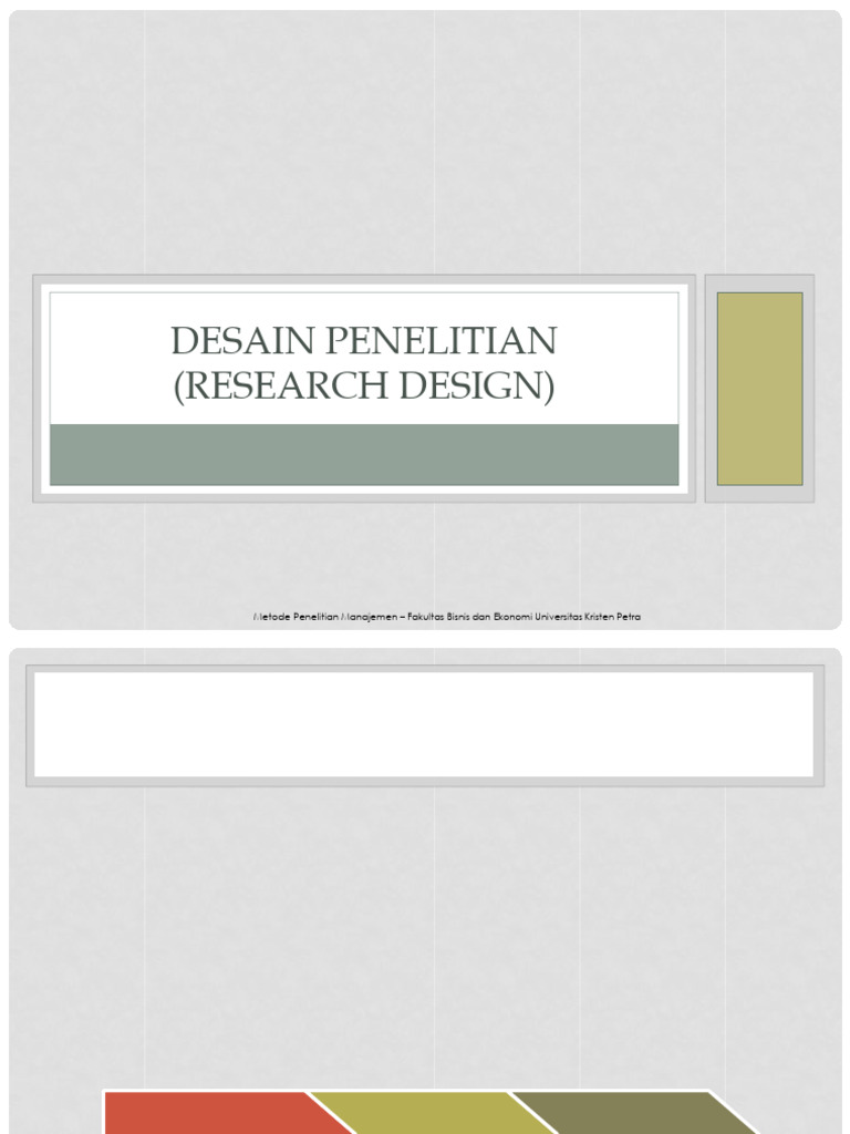 Pertemuan 5 Research Design | PDF