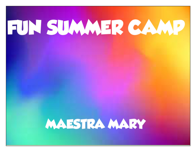 Fun Summer Camp. | PDF