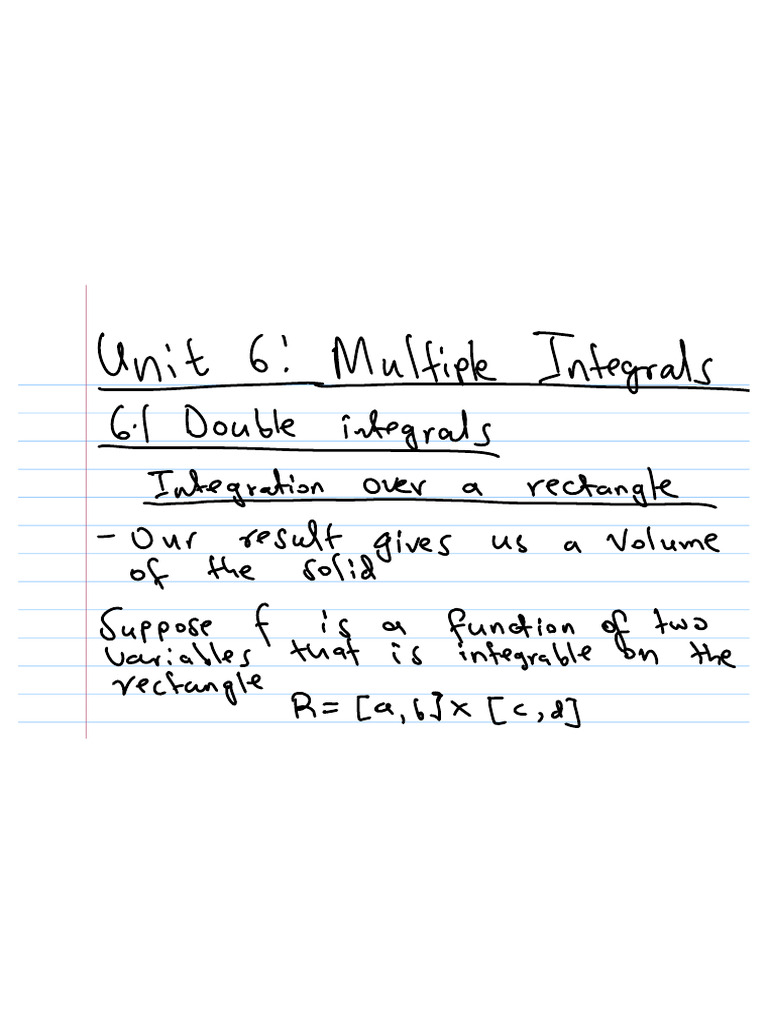 Chapter 6-Multiple Integration | PDF