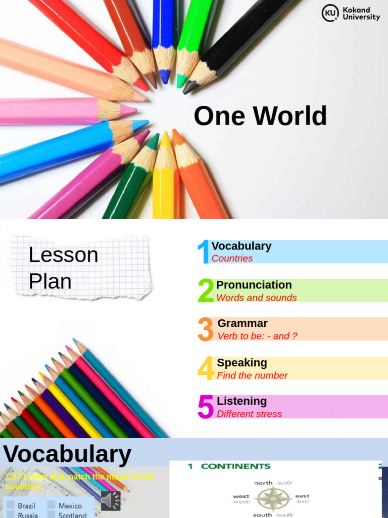 Unit 2,1 B One World | PDF