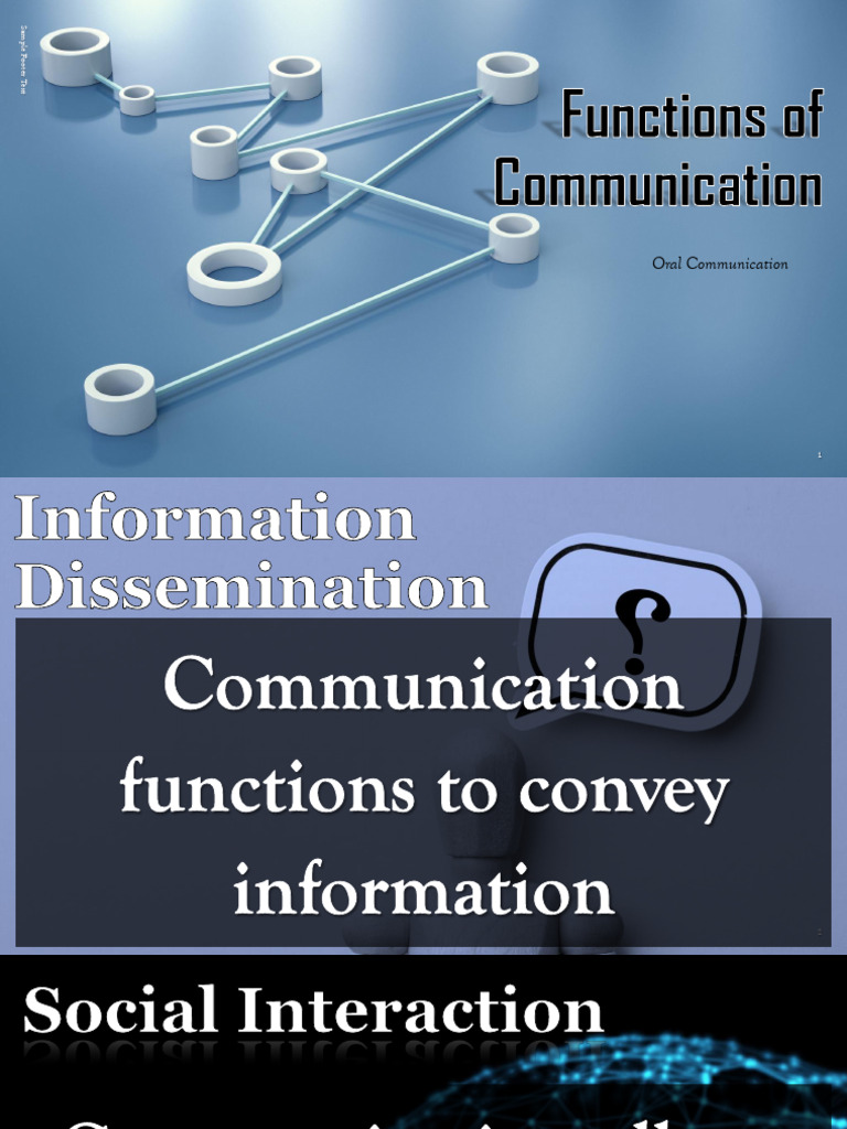 Key Functions and Barriers of Communication | PDF