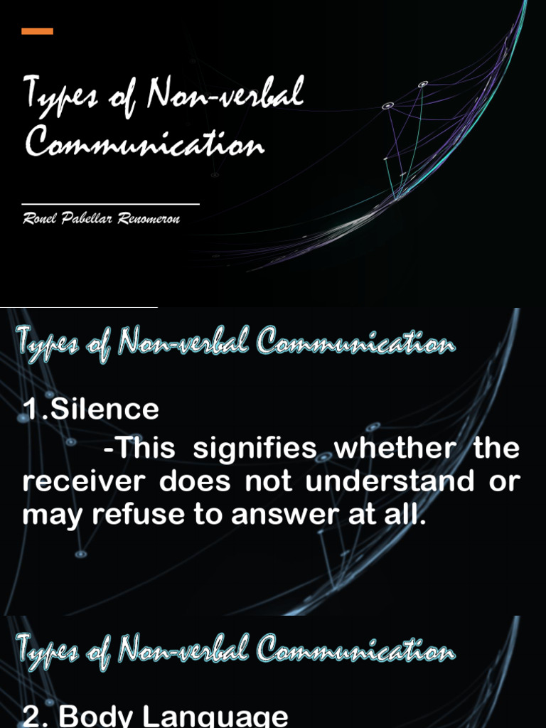 Lesson 5 Non Verbal Comm | PDF | Nonverbal Communication | Communication